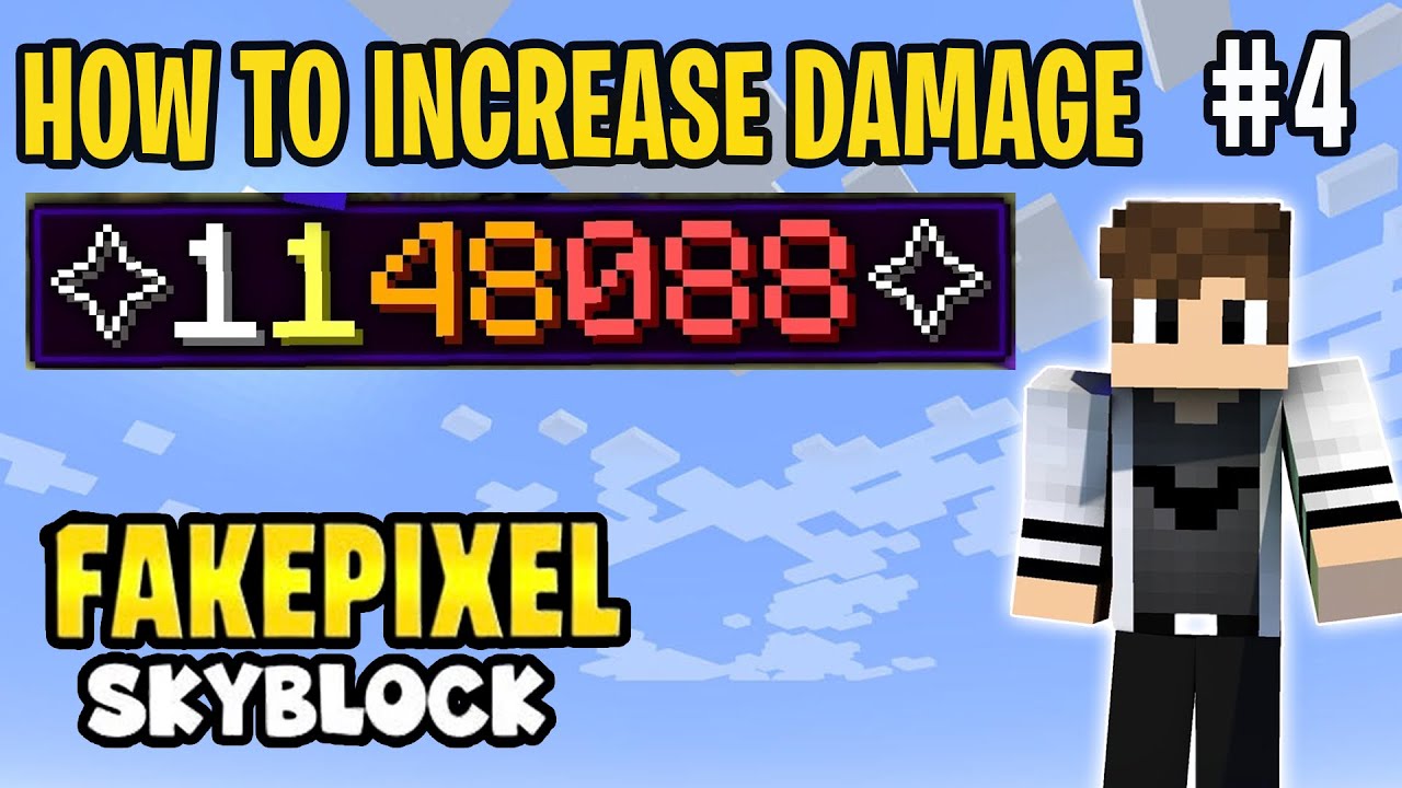 How To Increase Damage In Fakepixel Skyblock - YouTube