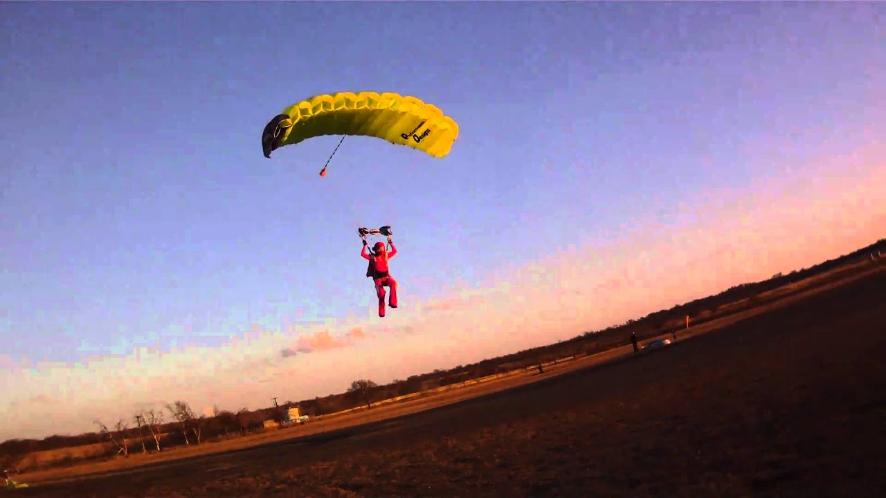 Landing - Caty's face plant with rear risers.MOV - YouTube