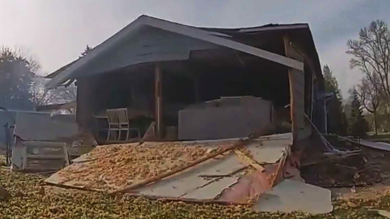 Explosion Takes Off Side of House - YouTube