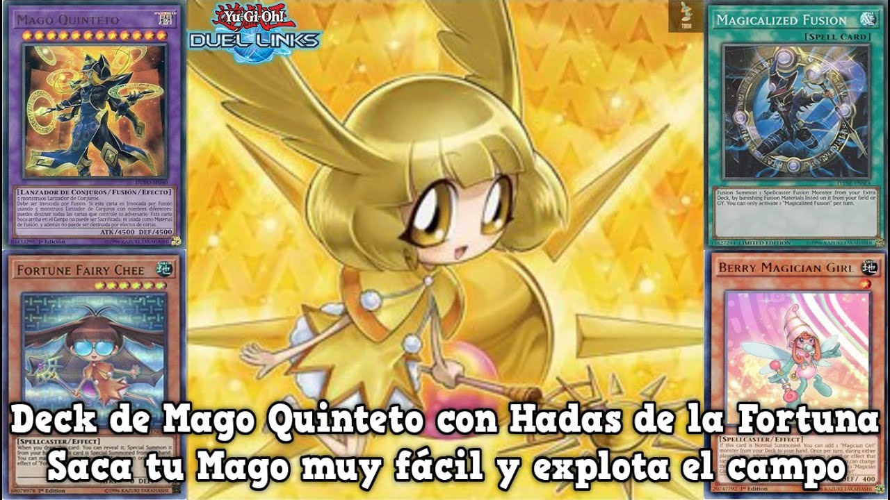 Deck de Mago Quinteto con Hadas de la Fortuna y Chicas Maga | Yu-Gi-Oh ...