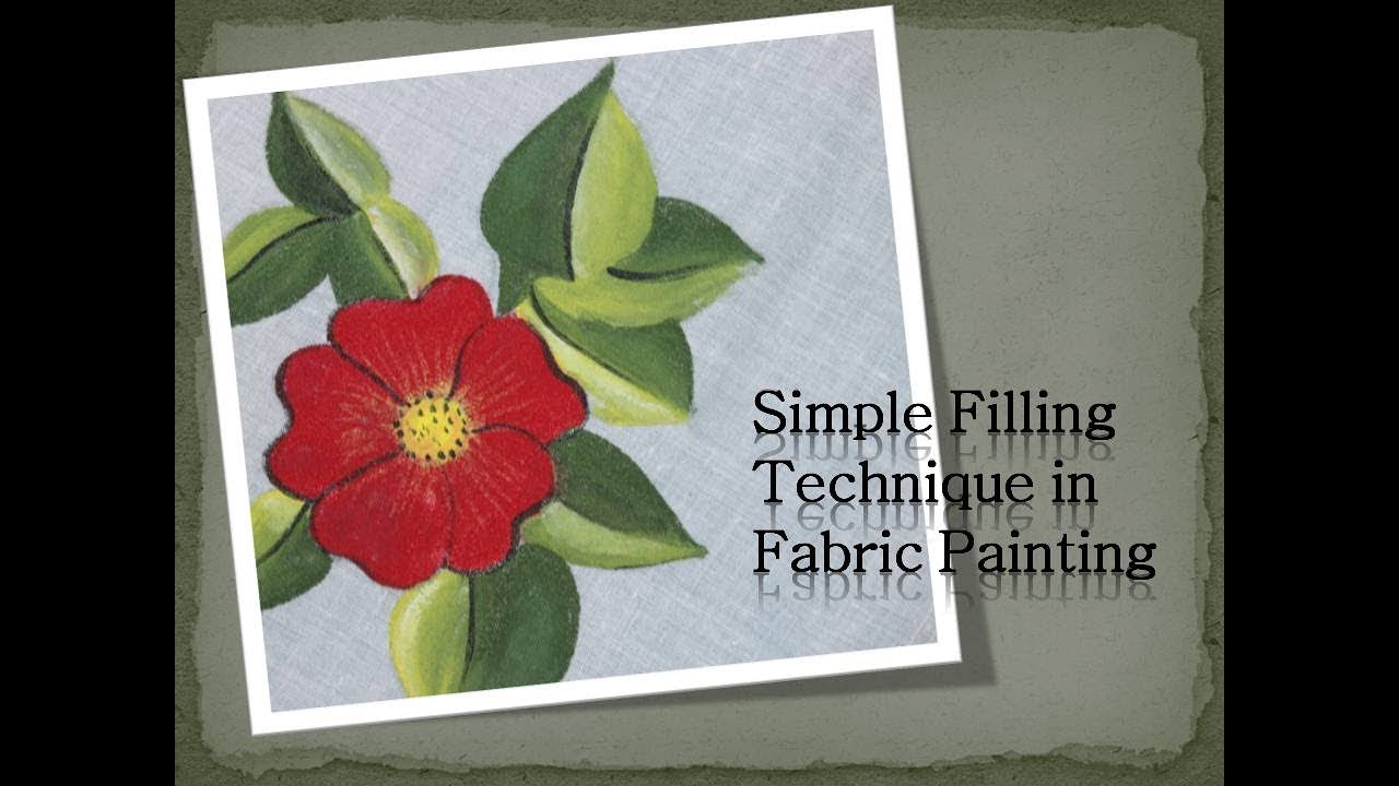 How to do Simple Filling using Fabric colors || Tutorial Series - No. 1 ...