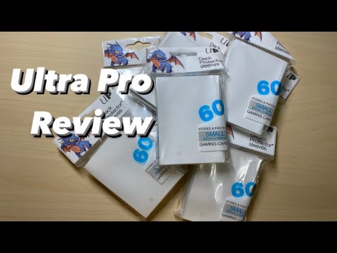 Ultra Pro Sleeves REVIEW - YouTube