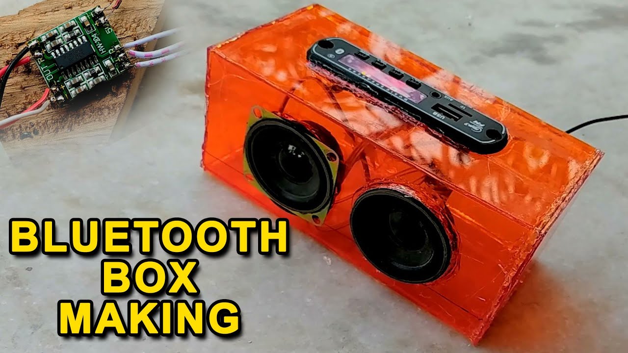 Bluetooth Box Making At Home Very Easy - DIY Bluetooth Speaker - YouTube