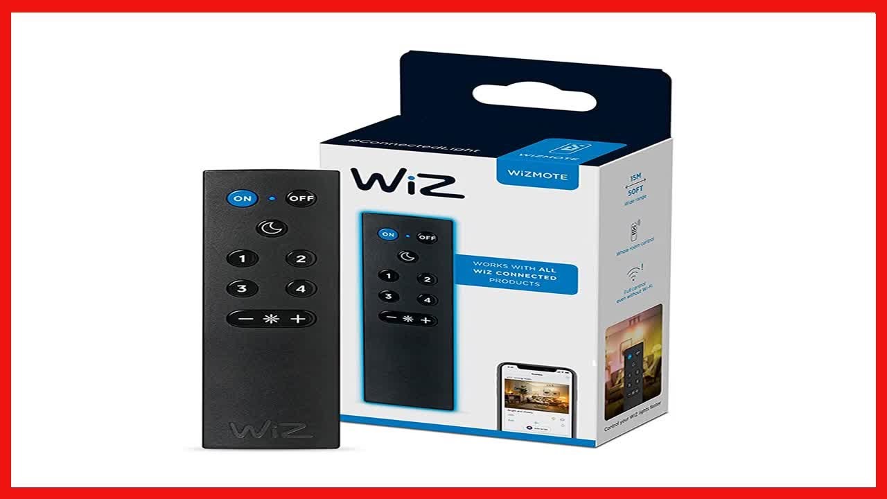 WiZ Connected WiFi Remote, Compatible with WiZ Lights, Compatible - YouTube