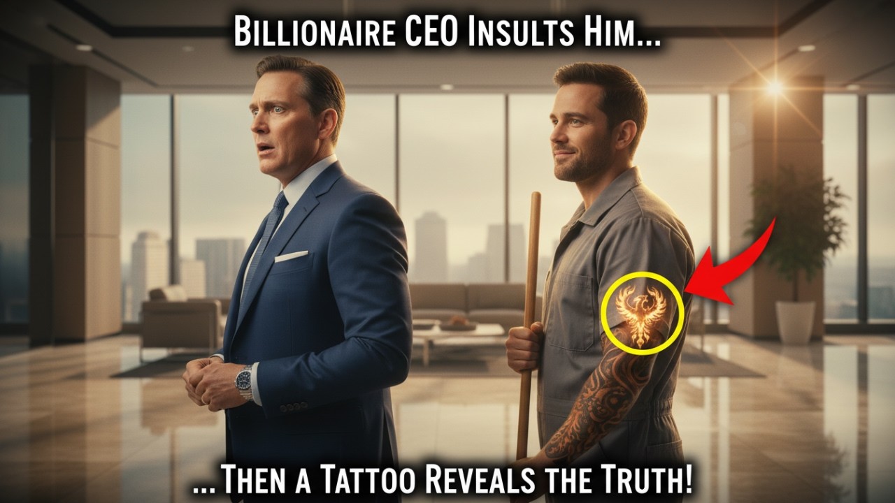 Billionaire CEO Insults Black Single Dad Janitor—But Hidden Tattoo ...