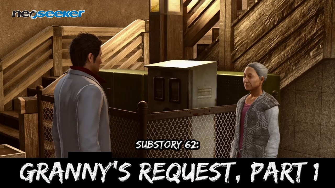 Yakuza Kiwami 2 - Substory 62: Granny’s Request, Part 1 - YouTube