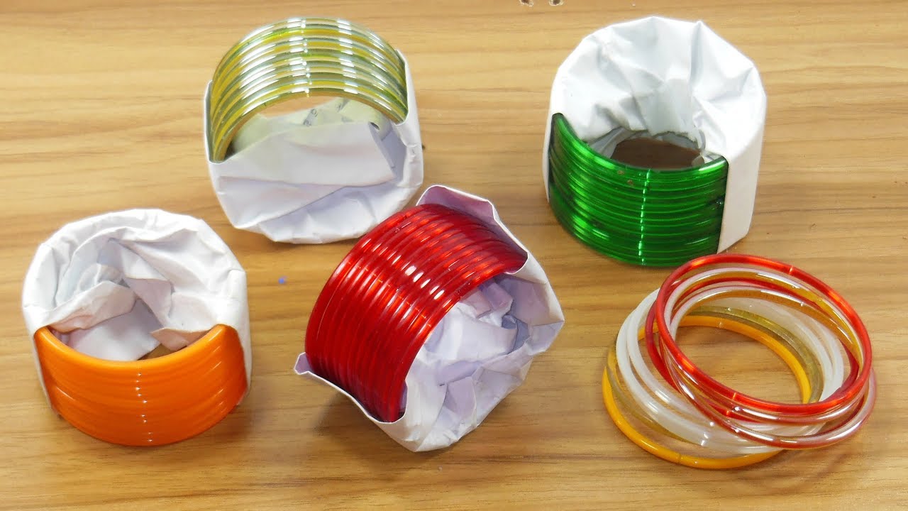 bangles Craft Idea | DIY Home Decor with bangles | DIY Home Decor - YouTube