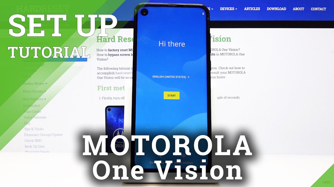 How to set up Motorola One Vision - Activation Process - YouTube