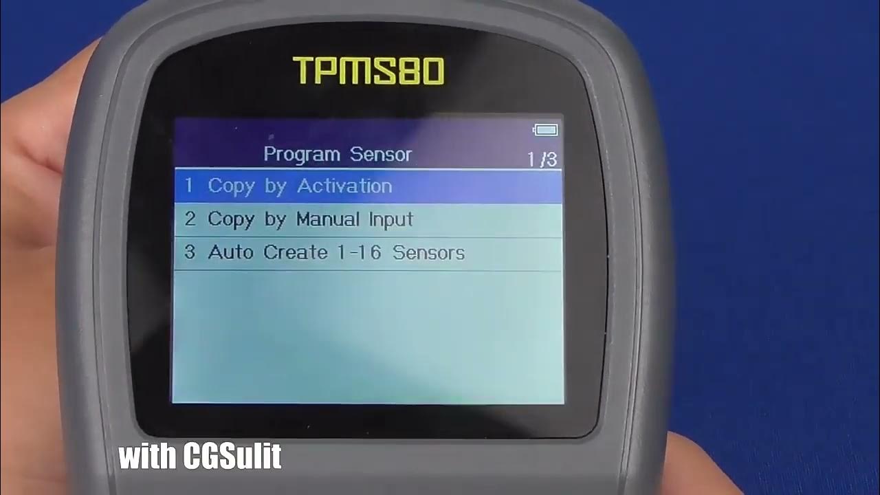 CGSULIT tpms80 service tool brief introduction - YouTube
