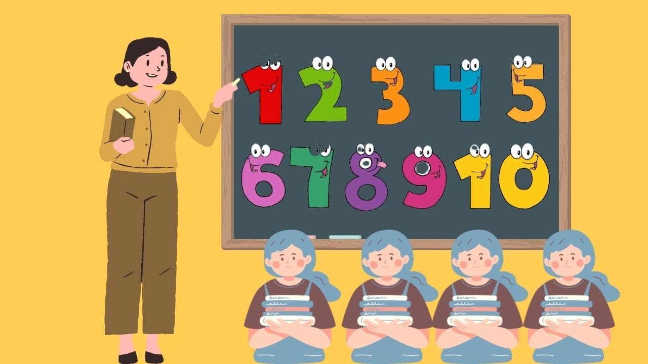 1 to 10 || Counting || White board || animation game video #kids # ...