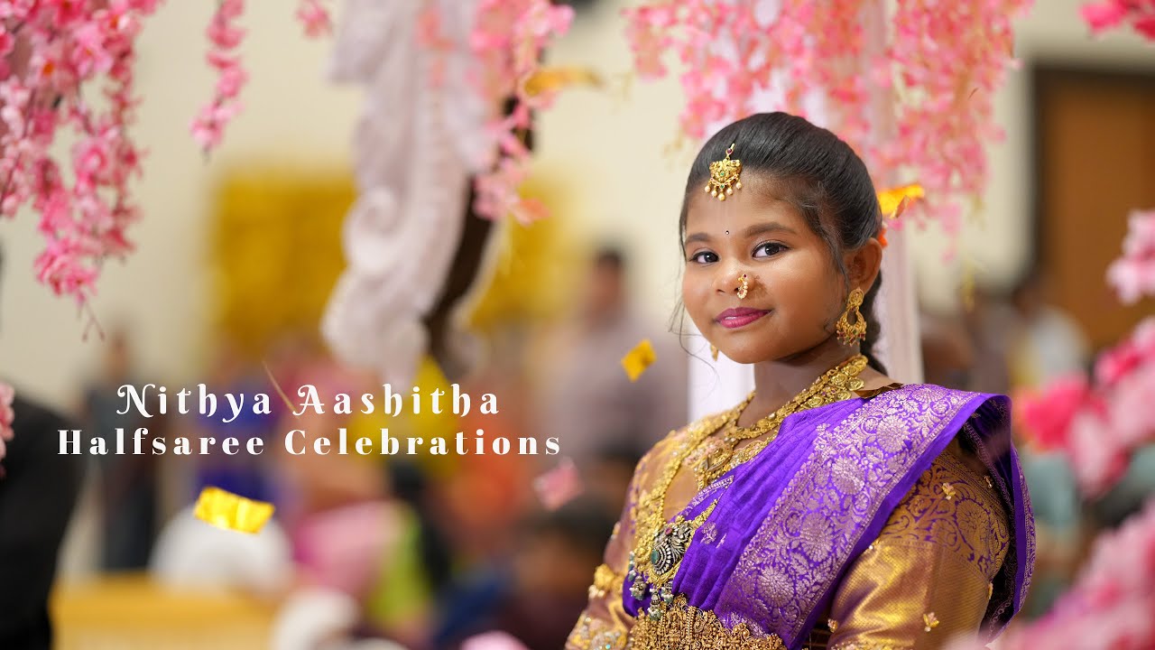 Nithya Aashitha Cinematic Half Saree Teaser 4K | Rohan Photography - YouTube