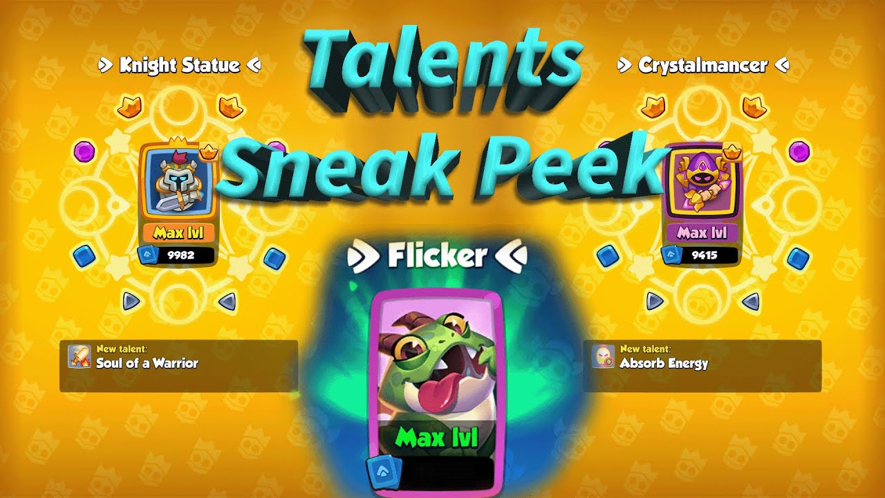 Knight Statue + Crystalmancer Talents!! NEW HERO *FLICKER*? (Rush ...