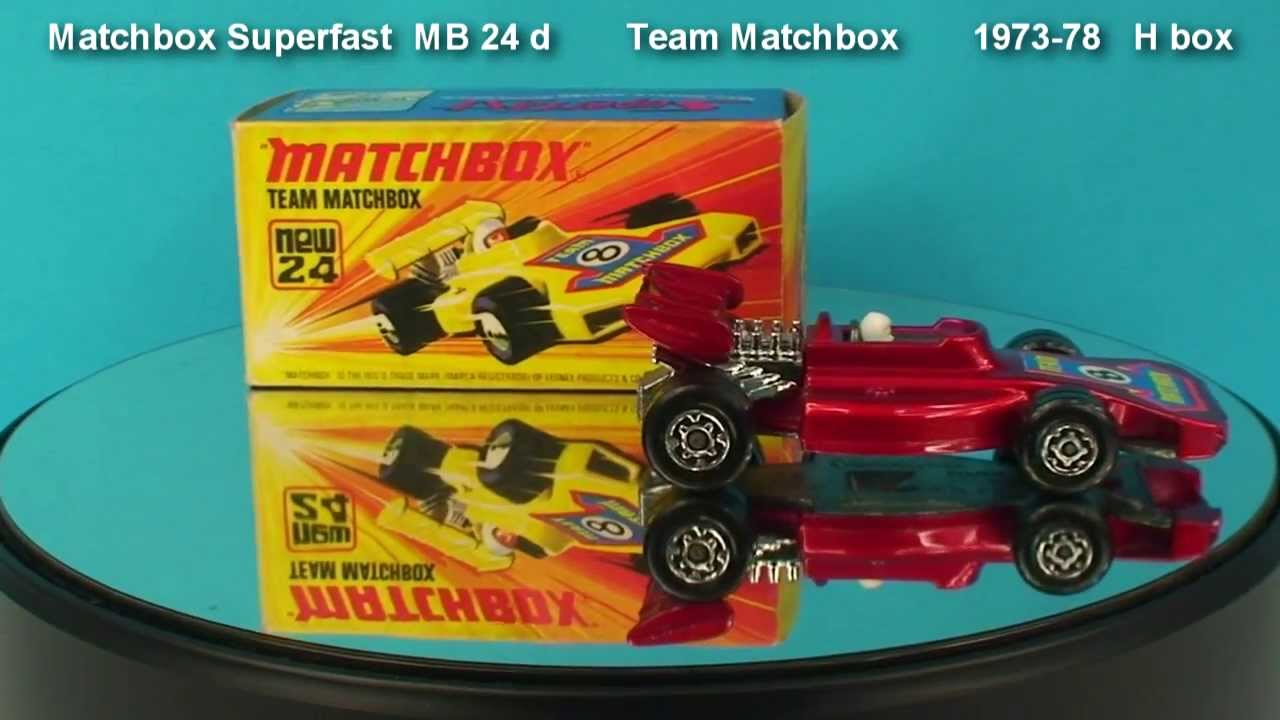 Matchbox Cars 1973 Superfast MB 24 d Team Matchbox Race Car - YouTube