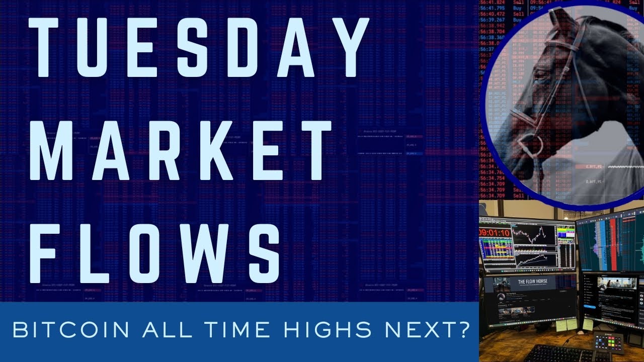 TUESDAY MARKET FLOWS - BITCOIN ALL TIME HIGHS NEXT? - LIVE TRADING AND ...