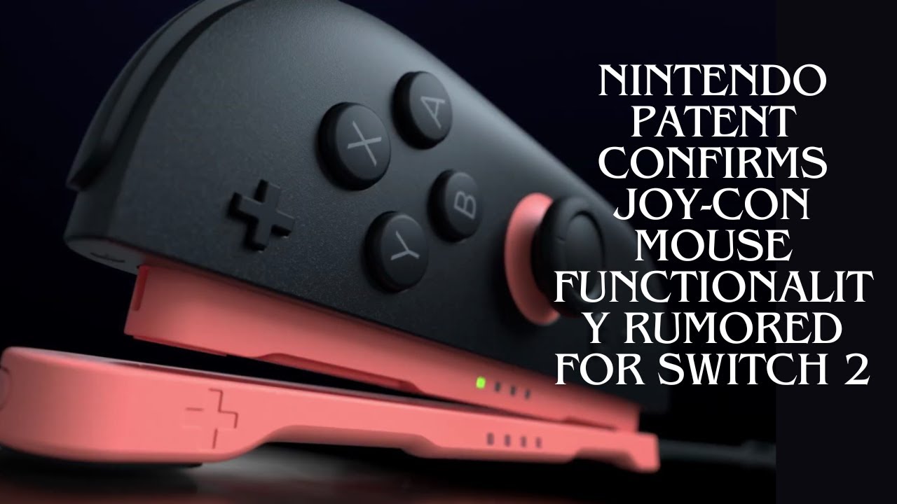Nintendo patent confirms Joy-Con mouse functionality rumored for Switch ...