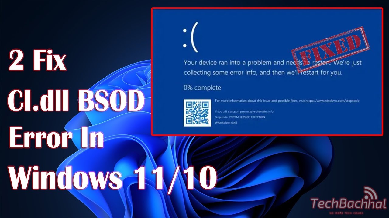 How to Fix CI.dll BSOD Error In Windows 11/10/8/7 | How To Solve Ci.dll Blue Screen Error - YouTube