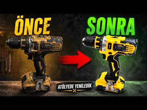 Bu Matkabın Dönüşümü Sizi Şaşırtacak! Hurdaya Atılıyordu  Cordless Drill Restoration