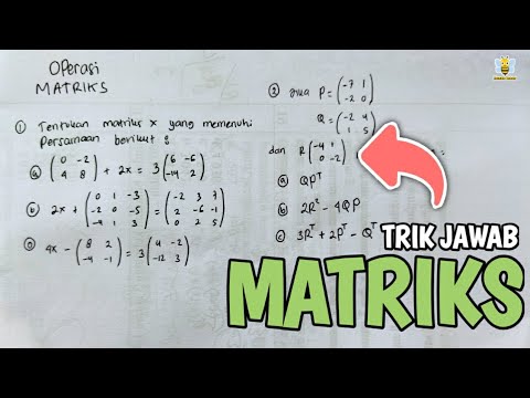 LATIHAN SOAL-SOAL MATRIKS (Part 1) - YouTube