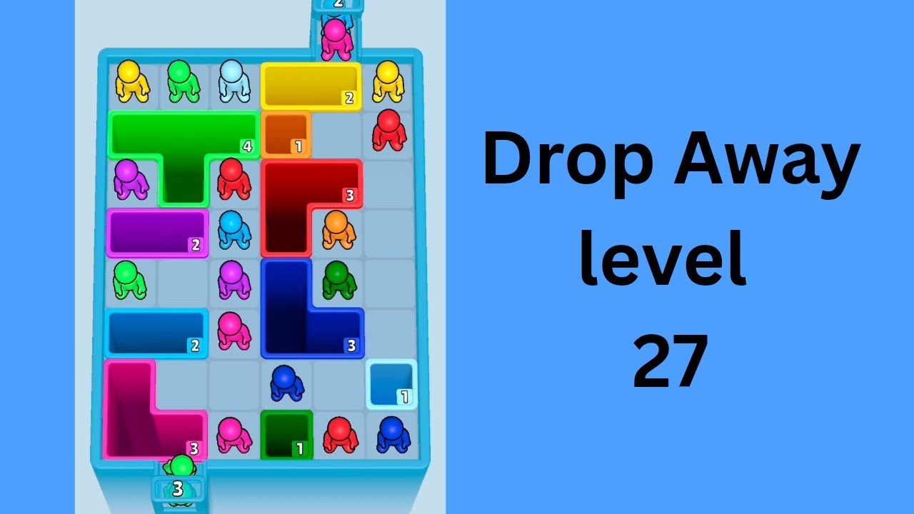 Drop Away level 27 Walkthrough Solution - YouTube