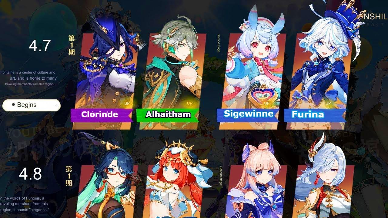 Zhongli Rerun! Genshin Impact 4.7 to 5.0 Rerun Banners (Clorinde ...