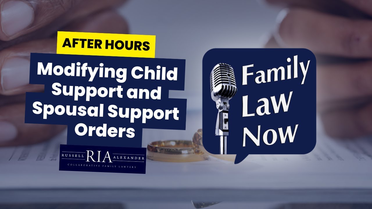 Modifying Child Support and Spousal Support Orders - YouTube