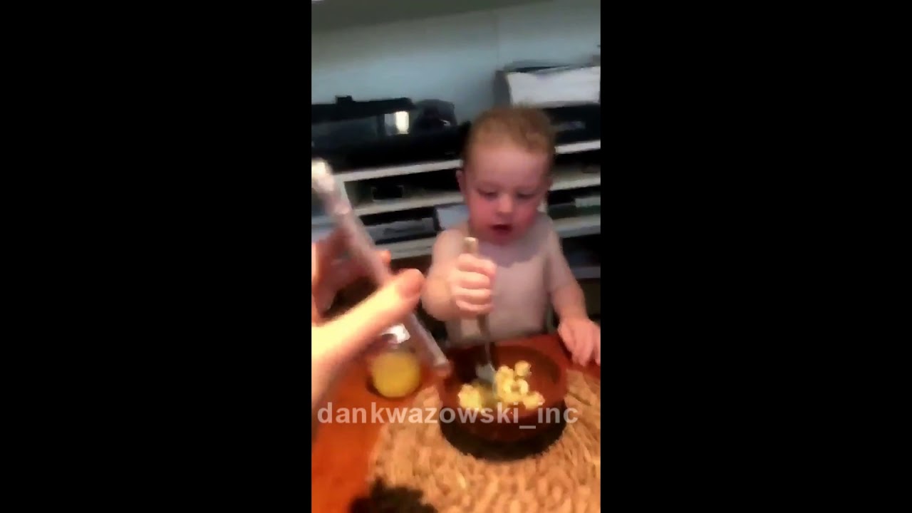 Kid smashing his food screams like a zombie meme (Original) | Dank ...