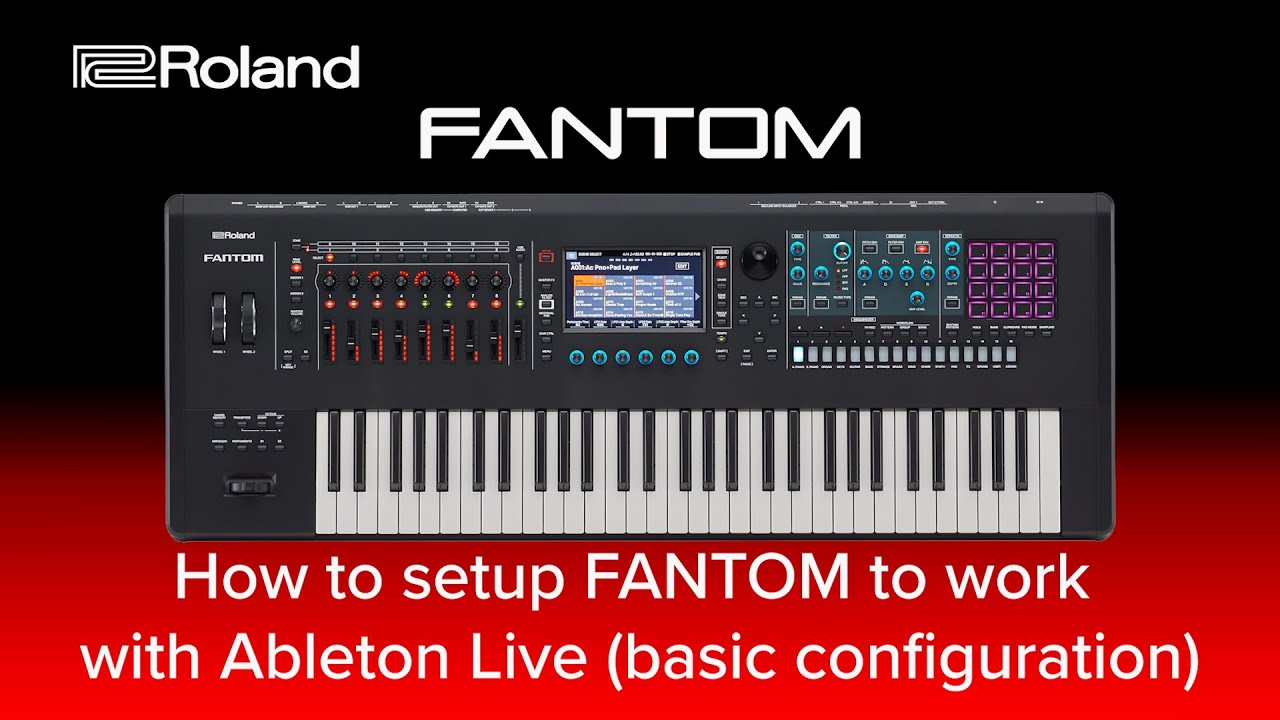 Roland FANTOM - How to setup FANTOM to work with Ableton Live basic configuration - YouTube