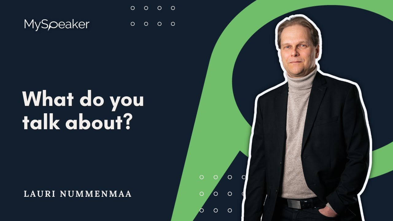 Lauri Nummenmaa - What do you talk about? - YouTube