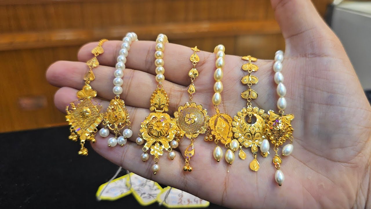 Buy Gold Tikli from just three rati😱😱 | Lightweight Gold Tikli Design ...