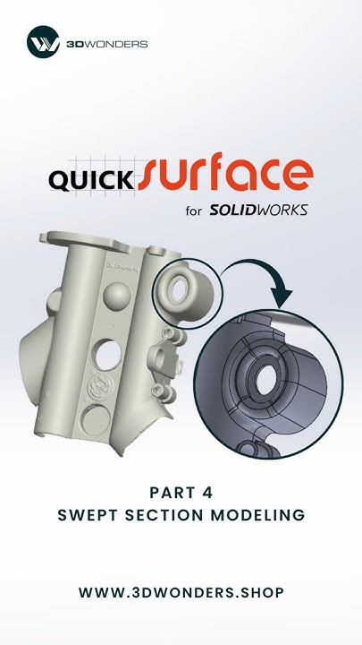 Part 4 - Reverse Engineering with QUICKSURFACE for SOLIDWORKS | Aluminium Casting - YouTube