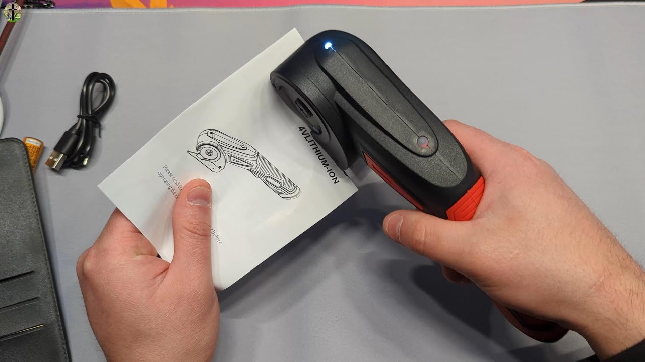 Cordless Electric Scissors Cutter Tool - Rotary Multi-Cutting Power ...