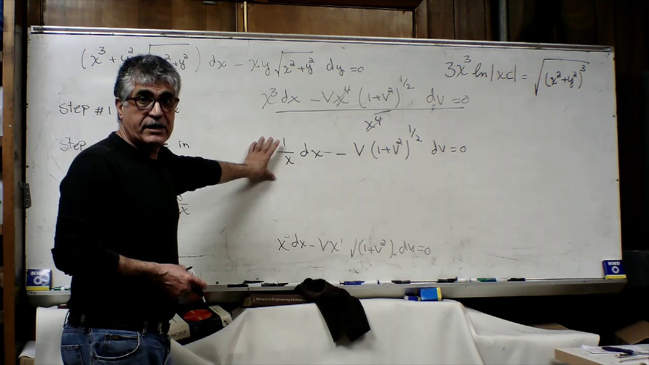 HOW TO SOLVE HOMOGENEOUS DIFFERENTIAL EQUATIONS - 2 - YouTube