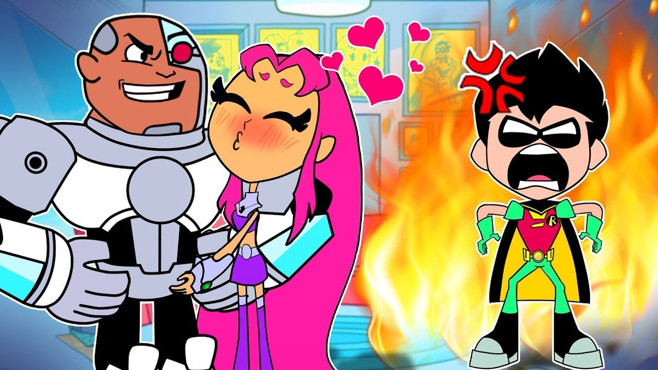 Teen Titans Go! Animation Robin x Starfire Sad Love Story ! Thousand ...