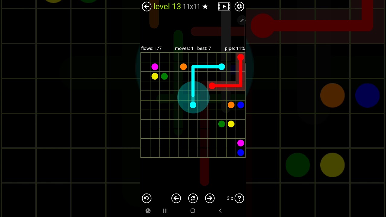 How To Solve Flow Free Extreme Pack Level 13 11x11 Harder Board Walk ...