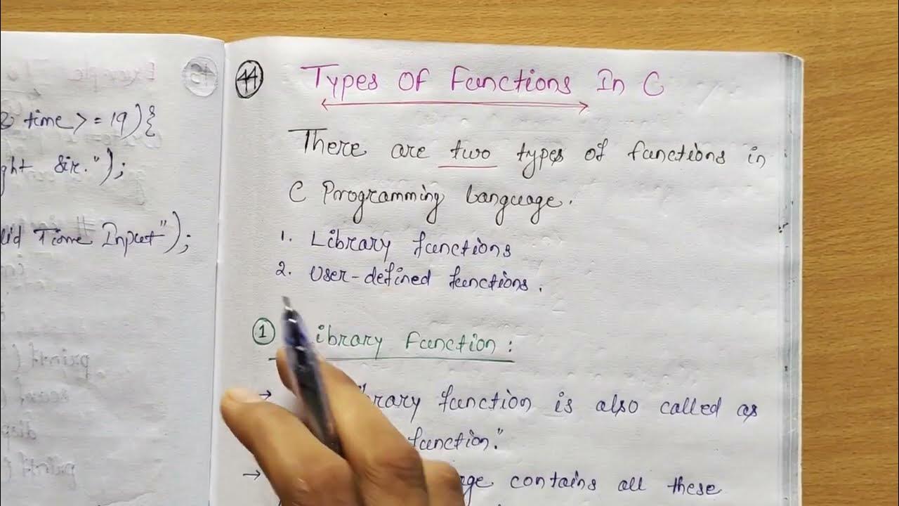 Types Of Functions In C Language || Library Function In C Programming #dowithme #cprogramming ...
