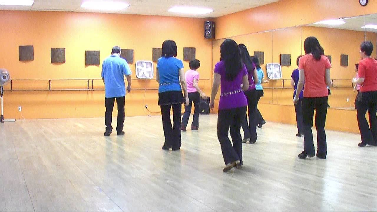 Sing A Happy Song - Line Dance (Dance & Teach in English & 中文) - YouTube