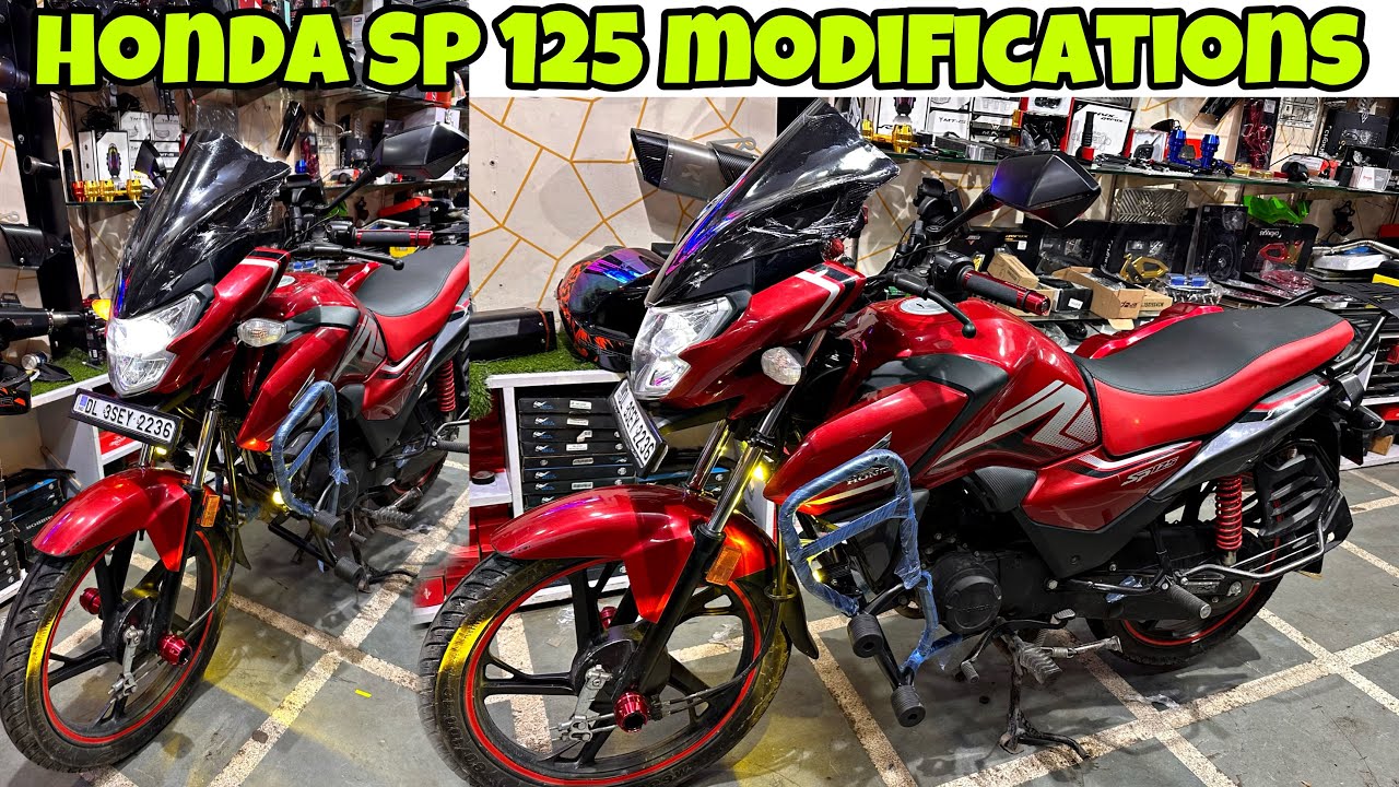 Honda sp125 modified | so 125 crash guard | Honda sp 125 modifications ...