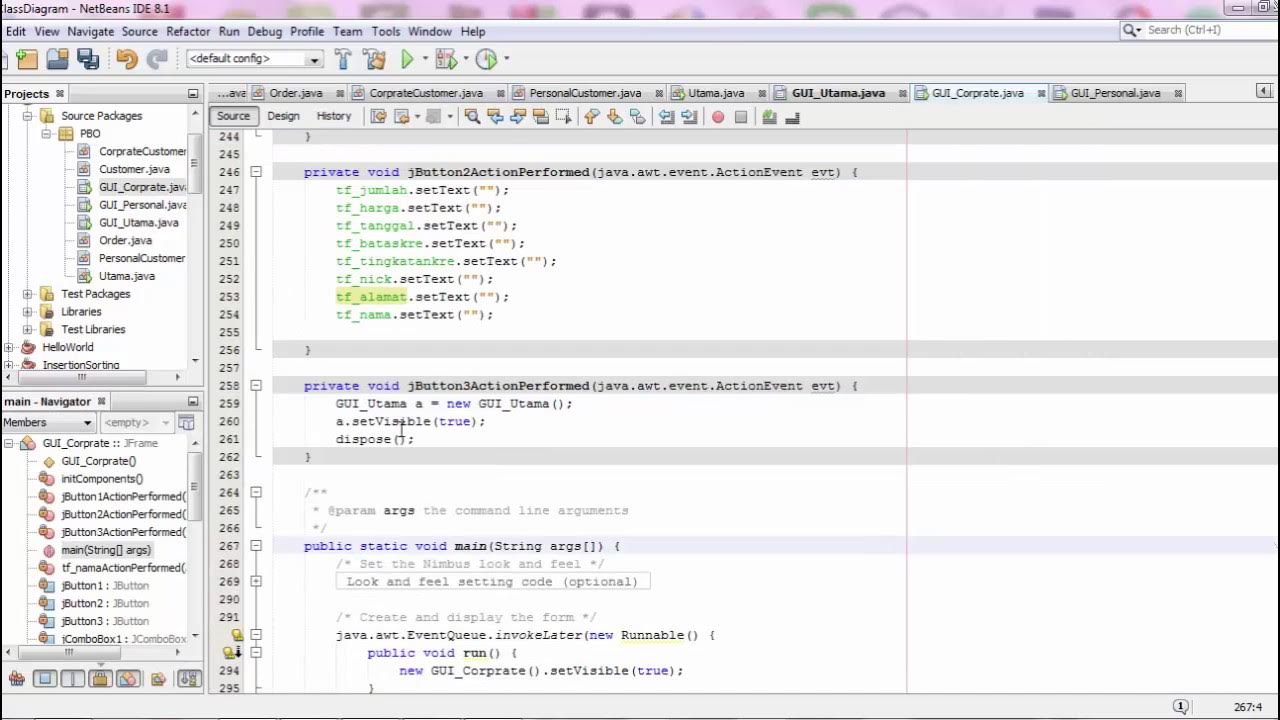Implementasi Class Diagram dan GUI menggunakan AWT/Swing pada Java Netbeans - YouTube