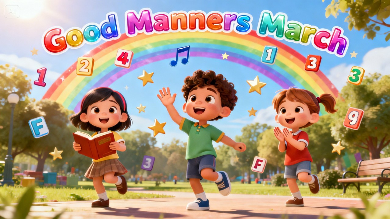 🎶 Interactive Kids Song | The Good Manners March | Learn & Dance ...