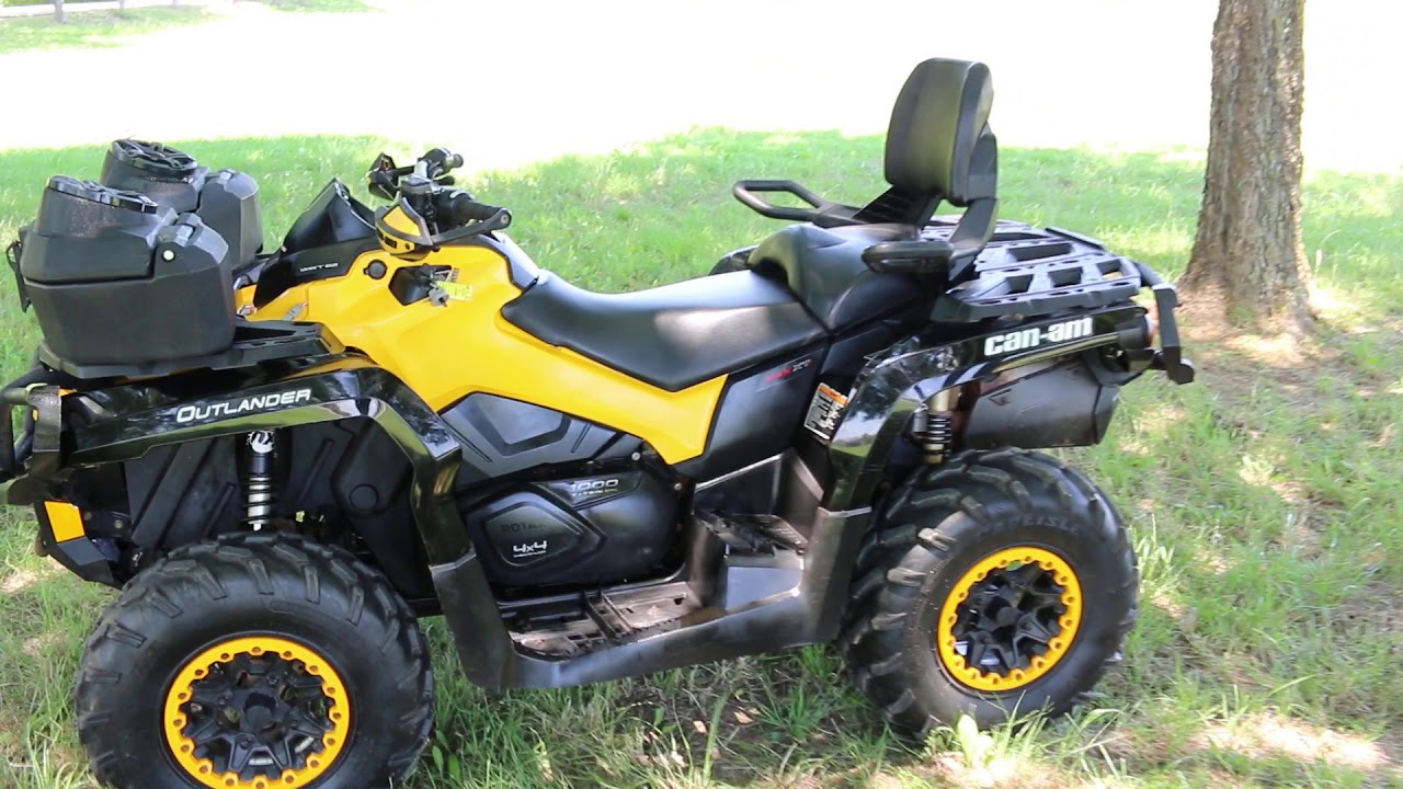 2014 Can Am Outlander 1000, two up touring model, winch, stereo, 4x4 ...