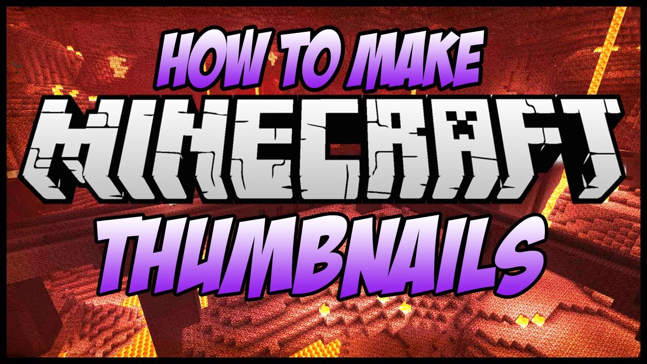 How To Make Minecraft Thumbnails With Photoshop (EASY) - YouTube