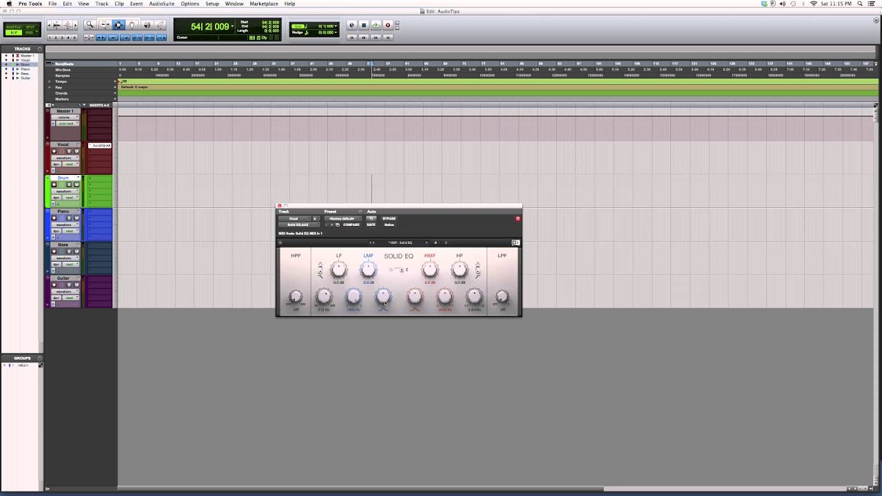 392 Overview Of The Powerful Waves Solid EQ AAX Equalizer Inside ...