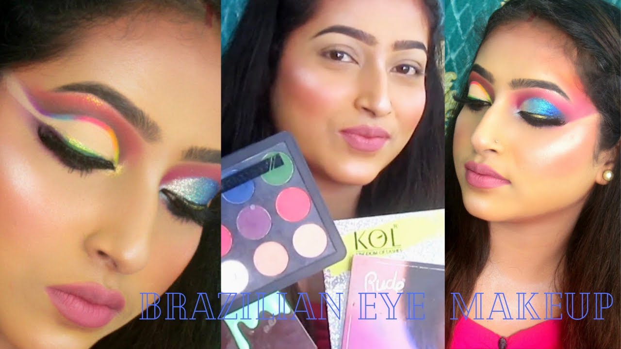 How To Do Brazilian Eye Makeup Step By Step || Brazilian Eye Makeup ...