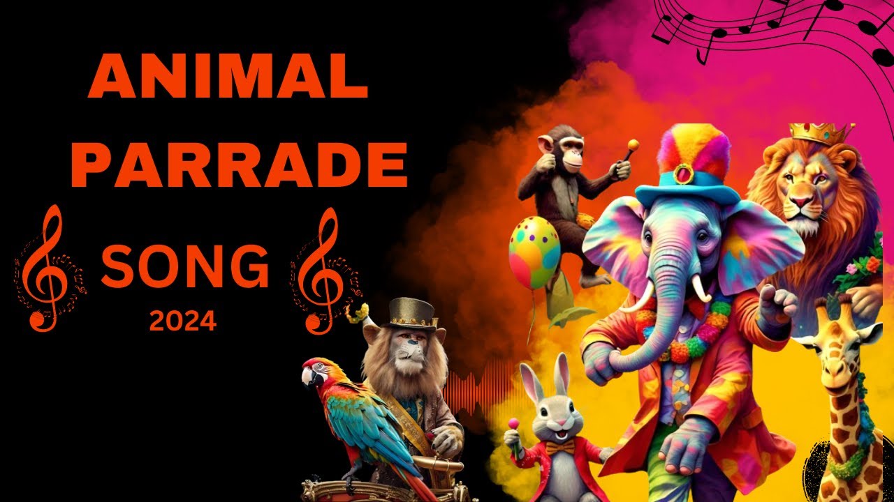 New kids song animal parade 2024| New animal parade song - YouTube