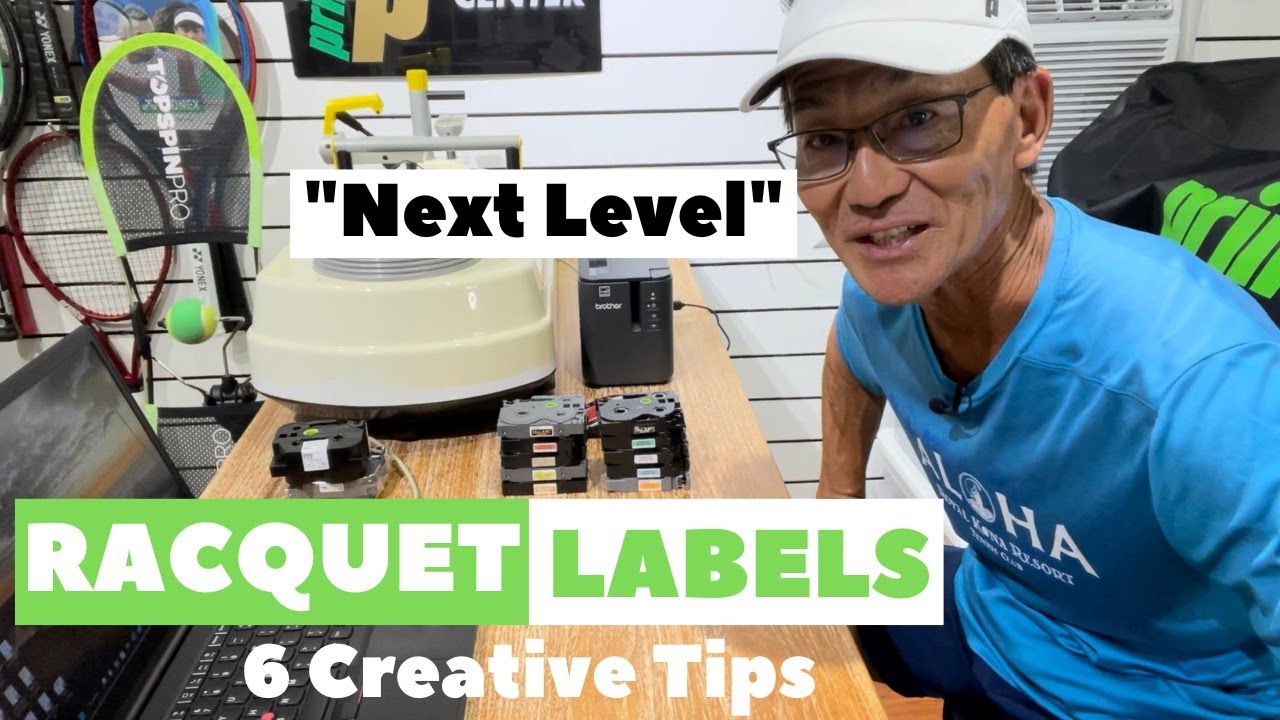 Racquet Stringing [Custom Racquet Stringing Labels] - YouTube