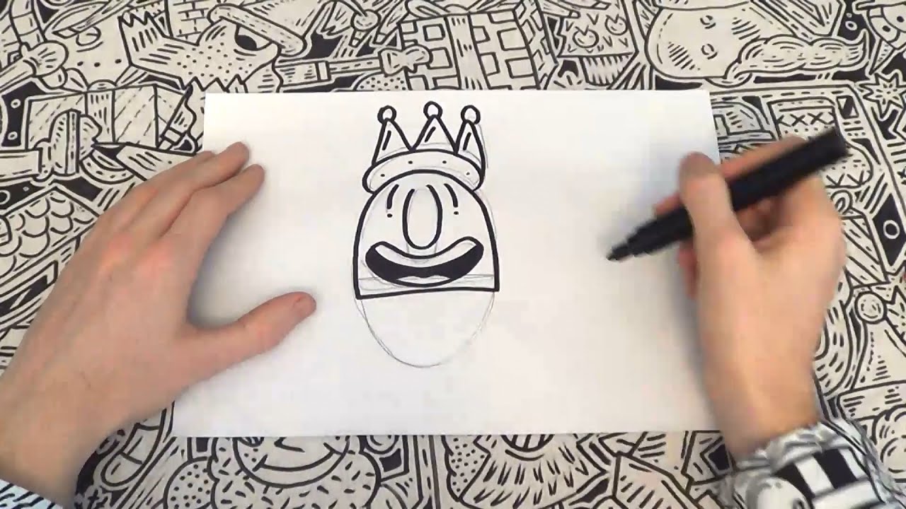 How To Doodle A King - YouTube