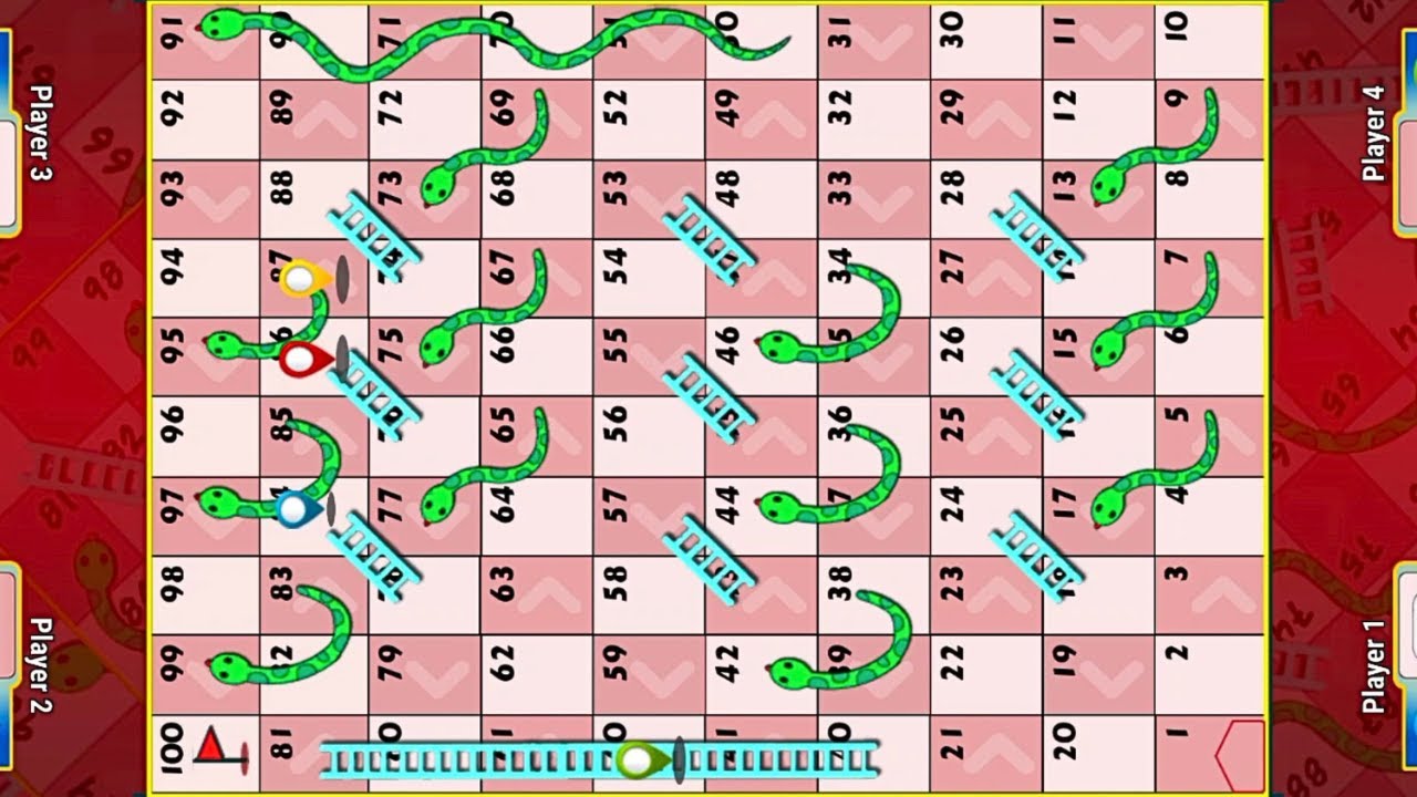 Ludo King Snakes and Ladders | Snake and Ladder 4 players | Ludo Game ...