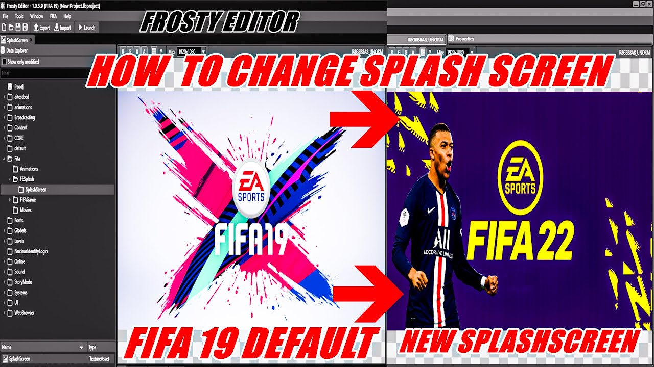 HOW TO CHANGE FIFA 19 SPLASHSCREEN WITH FROSTY EDITOR - YouTube