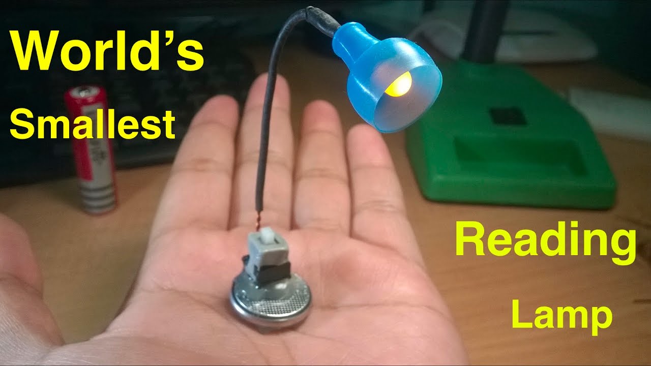 World's Smallest Reading Lamp (How to make) - YouTube