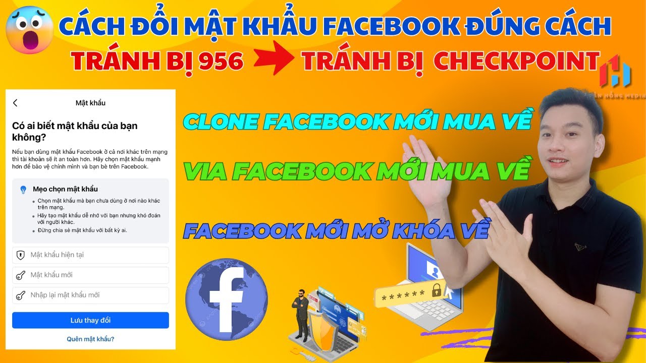 Cách đổi mật khẩu facebook đúng cách tránh bị 956 và checkpoint - YouTube